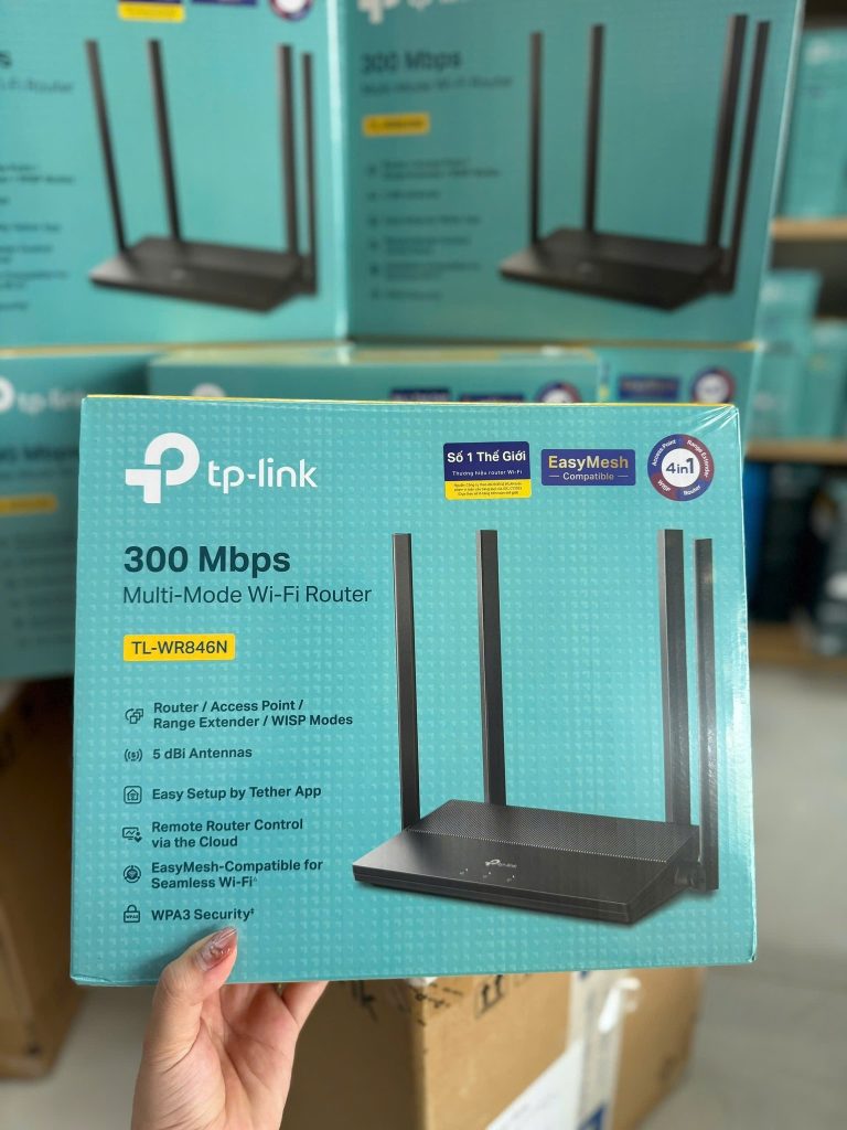 Bộ phát WIFI TP-Link TL-WR846N WIFI 4 300Mbps Băng tần 2.4GHz EasyMesh