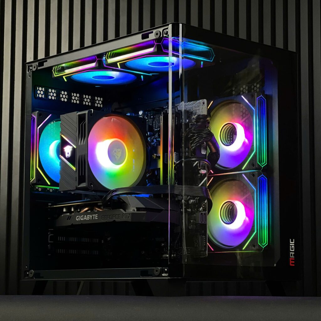 CASE MAGIC GM-02 CURVED (M-ATX) Kính Cong - Đen