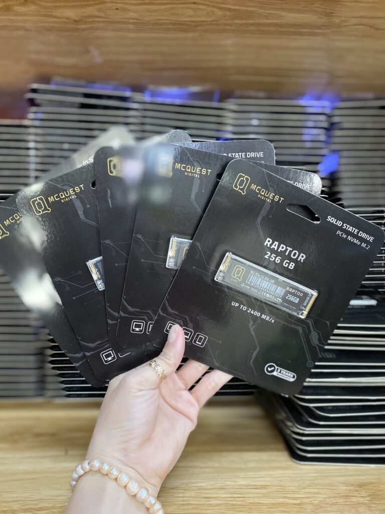 Ổ cứng SSD McQuest Raptor 256GB NVMe M2 2280 PCIe Gen 3×4